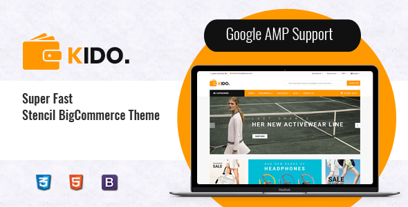 Kido - Creative Multipurpose Stencil BigCommerce Bootstrap 4 Theme | Google AMP Ready by magentech